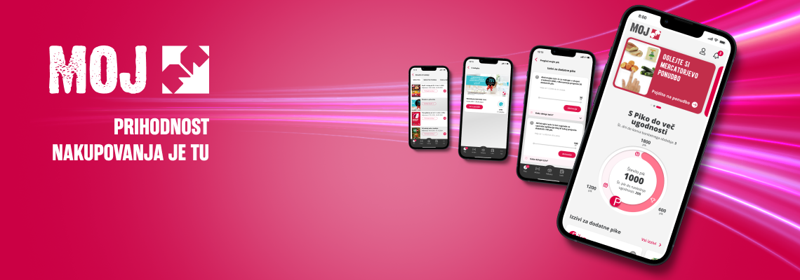 Mobilna aplikacija MOJ M » Mercator